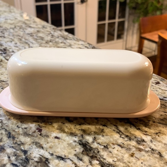Tupperware | Kitchen | Vintage Pink White Tupperware Butter Dish Fits A ...